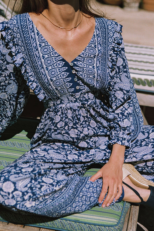 Angelis Jumpsuit in Sapphire by Arnhem Clothing – Indi Tribe Collective